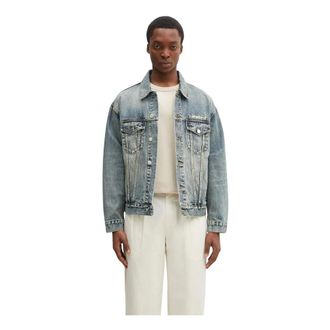 A Bathing Ape A Bathing APE - Veste Trucker D&eacute;lav&eacute;e en Denim 13Oz - Homme - Vestes - Bleu - Taille: XL