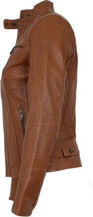 7eleven Lederjacke Catia 7eleven - Damen Lederjacke Lammnappa cognac