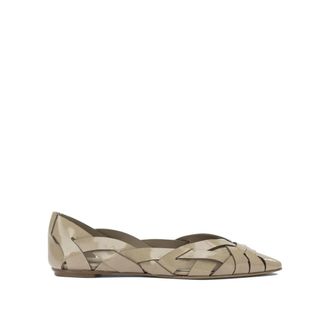 Del Carlo DEL Carlo - Ballerines Lisi &agrave; bout pointu - Femme - Chaussures - Beige - Taille: 38 1/2 EU