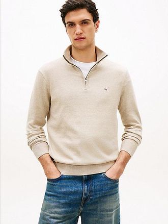 Tommy Hilfiger Pull &agrave; col chemin&eacute;e demi-zipp&eacute;