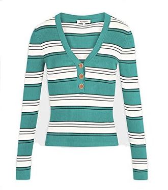 Morgan Pull manches longues à rayures Multicolore