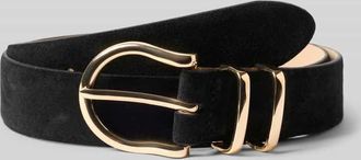 Weinmann G&uuml;rtel aus echtem Leder in Velours-Optik