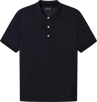 Emporio Armani Homme, Tops, Noir, Taille: L Polo en maille point de jersey