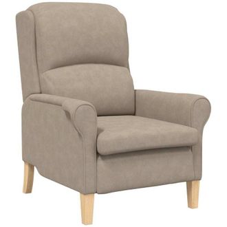 vidaXL Sessel Taupe 76 x 94 x 102 cm Mikrofaser Vidaxl