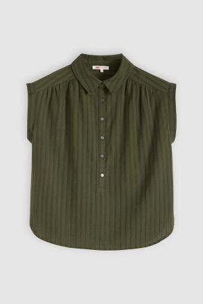 Levi's Londyn Popover Top mit kurzen &Auml;rmeln - Damen - Gr&uuml;n / Gr&uuml;n