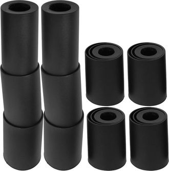 Aboofan 6 St&uuml;ck Hydraulikzylinderh&uuml;lsen f&uuml;r B&uuml;rost&uuml;hle rutschfeste Gasdruckfeder Abdeckungen Schwarz Staubschutz und Langlebiges Zubeh&ouml;r f&uuml;r B&uuml;roarbeitsst&uuml;hle