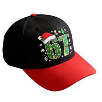 Generic Casquette de baseball rustique - 67 chapeaux de No&euml;l pour homme, chapeaux r&eacute;tro r&eacute;glables pour homme ou femme, casquette de baseball de No&euml;l, id&eacute;ale p