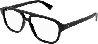 Bottega Veneta Aviator Sonnenbrille - - Accessories - unisex - Schwarzk - 56 MM