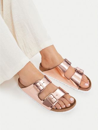 Birkenstock Pantoletten Birkenstock Arizona Metallic 0952093 Rosa