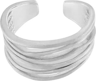 Dansk Copenhagen Verstellbarer Silberring - - Accessories - Damen - Grau - ONE SIZE