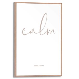 Reinders Gerahmtes Bild, Calm, Schlafzimmer, Bilder, Wanddeko, Room Decor, MDF, Beige, 30 x 20cm