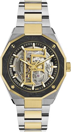 Ferragamo Uhren - Mechanische Analoguhr Versilia Automatic Skeleton - Gr. unisize - in Silber - f&uuml;r Damen