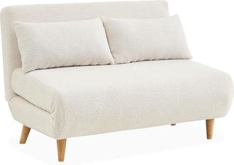 Sweeek 2-Sitzer Schlafsofa mit Bouclé-Bezug