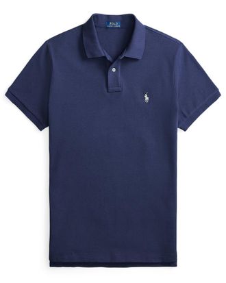 Ralph Lauren Piqu&eacute;-Poloshirt mit Logo-Stickerei, Custom Slim Fit in