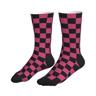 Generic N&eacute;bulosit&eacute; Et Achill&eacute;e Roses &Agrave; Carreaux 22 Chaussette Homme &Eacute;vacuant LHumidit&eacute; Chaussettes Rigolotes Unisex Chaussettes Pour Travail Femme Cyclisme 40