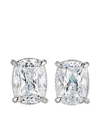 Anabela Chan boucles doreilles Cushion Wing en or blanc 18ct - Argent