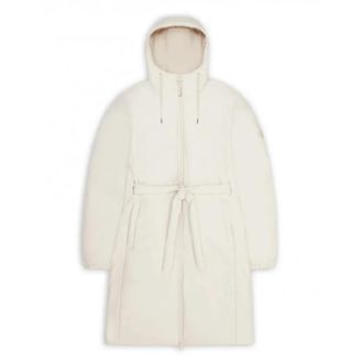 Rains Lange- isolierte Curve Jacke - - Coats - Damen - Beige - XS