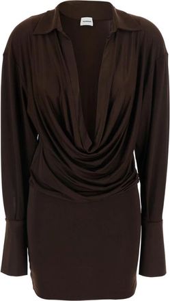 Andamane Lilia Mini Kleid - - Dresses - Damen - Braun - M