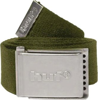 HUF Huf, unisex, Accessoires, Vert, Taille: ONE Size Ceinture Logo Contrast&eacute;