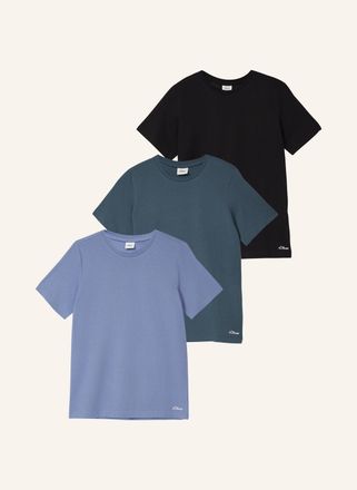 s.Oliver S.Oliver Red 3er-Pack T-Shirts schwarz
