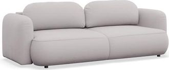 Selsey Sofa mit Schlaffunktion und Bettkasten 253 x 110 cm Graubeige Chenille - Schlafsofa & Couch mit DL-Automatik, gro&szlig;e Schlafcouch 165x205 cm, 3-Sitzer S