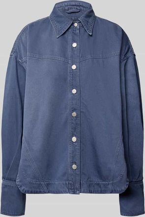 Boss Orange by Hugo Boss Oversized Hemdjacke aus Baumwoll-Lyocell-Mix Modell C_OVERSHIRT 1.0