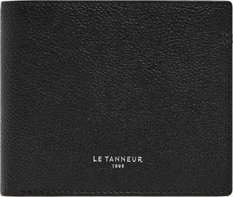 Le Tanneur Portefeuille &agrave; rabat 2 volets Lucien en cuir grain&eacute;