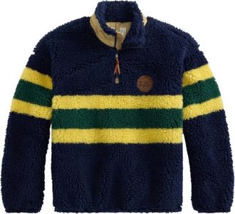 Ralph Lauren Pull en polaire ray&eacute; - Homme - Sport - Bleu - Taille: XL