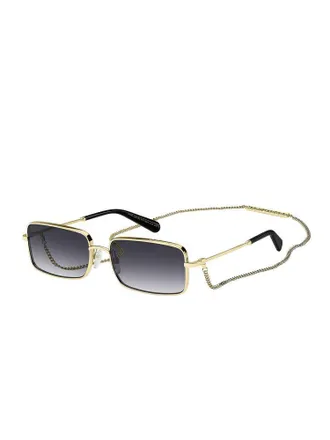 Marc Jacobs MARC Metal Rectangle Frame Sunglasses - Gold