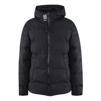 Iceberg Schlichte, wattierte schwarze Jacke
