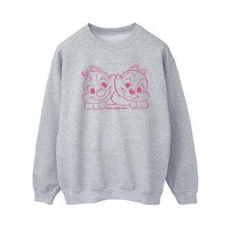 Disney Chip n Dale Nuts About You Sweatshirt f&uuml;r Damen (Grau)