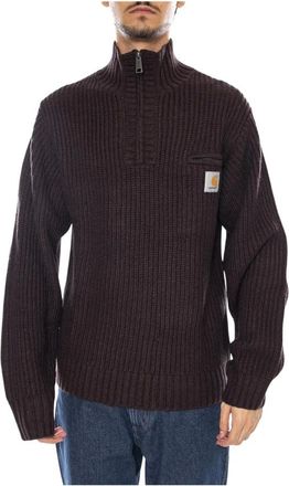 Carhartt Work in Progress Homme, Pulls, Brun, Taille: XL Detroit Half Zip Sweater