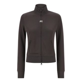 Courr&egrave;ges Femme, Sweatshirts et sweats &agrave; capuche, Gris, Taille: 38 FR SweaT-shirts