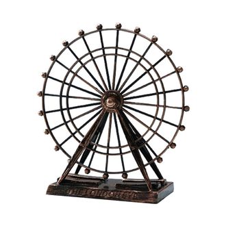 BESPORTBLE GARVALON Europ&auml;isches Retro Eisenkunst Ferris Wheel Modell in Ros&eacute;gold Kreatives Sky Wheel Deko Ornament f&uuml;r Wohnzimmer Weinschrank und Schreibtisch a