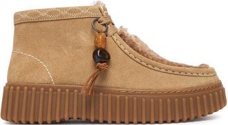 Clarks Schn&uuml;rschuhe Torhill Moss 26329429 Hellbeige