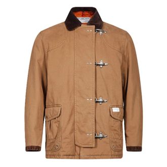 Fay Veste 4 Ganci Washed Archive - Homme - Vestes - Brun - Taille: M