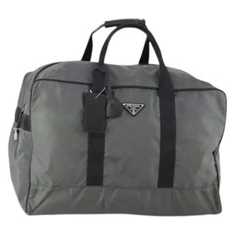 Prada Sac Boston Vintage Pre-owned - Femme - Pre-owned - Gris - Taille: ONE Size