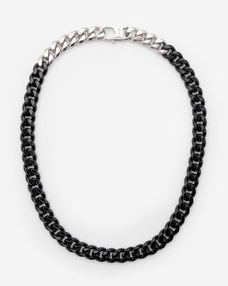 Isabel Marant Collier Andrea - Homme - Noir Et Argent&eacute; - - Isabel Marant