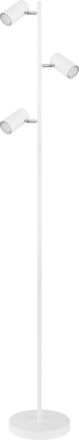 Globo Lighting Stehleuchte, Weiß, Metall, 23x154x25 cm, verstellbare Spotlights, mit Schalter, Lampen & Leuchten, Innenbeleuchtung, Stehlampen, Stehlampen