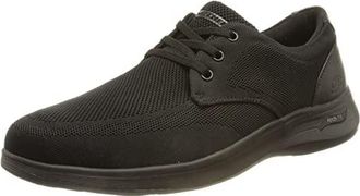 Skechers Homme Arch Fit Darlo Weedon Basket, Maille Noire tricotée W synthétique, 42 EU