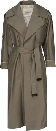 Max Mara Femme, Manteaux, Vert, Taille: 32 FR Trench Coat