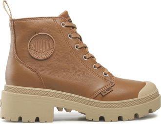 Palladium Schn&uuml;rstiefeletten Palladium Pallabase Leather 96905-252-M Braun