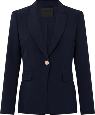Liu Jo Femme, Vestes, Bleu, Taille: 44 FR Blazer Slim-fit