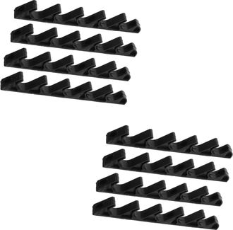 Cabilock 8 St&uuml;ck Verstellbare Kunststoff Halterungen f&uuml;r Gartenliegen 5 Fach Verstellbarer Verstellb&uuml;gel mit F&uuml;nfzahn Verriegelung UV Best&auml;ndig und Rissfest R&uuml;