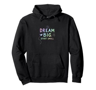 Mapanoli Design EIN gro&szlig;er Traum, EIN Kleiner Start, Motivation Pullover Hoodie