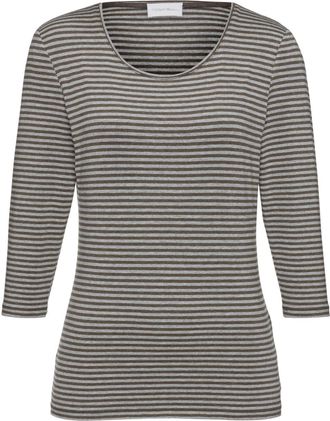 Peter Hahn Rundhals-Shirt 3/4-Arm Peter Hahn braun