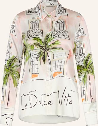 Lilienfels Lilienfels Hemdbluse Aus Seide weiss