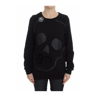 Exte Skull Sweatshirt Grafikdruck - - Knitwear - Damen - Schwarzk - XS