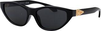 Versace Womens Sunglasses Black Injected