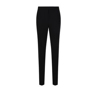 Max Mara Elegante Schwarze Vincita Hose - - Trousers - Damen - Schwarzk - S